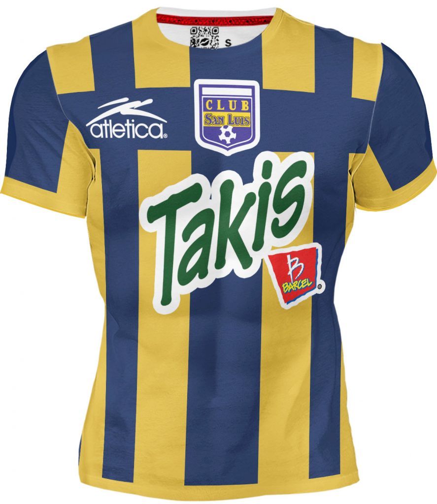 Playera Full Print San Luis Equipo Futbol Rayas Azules