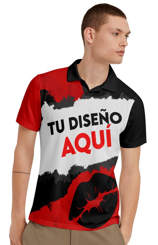 Playera Full Print Sublimada Personalizada Tipo Polo