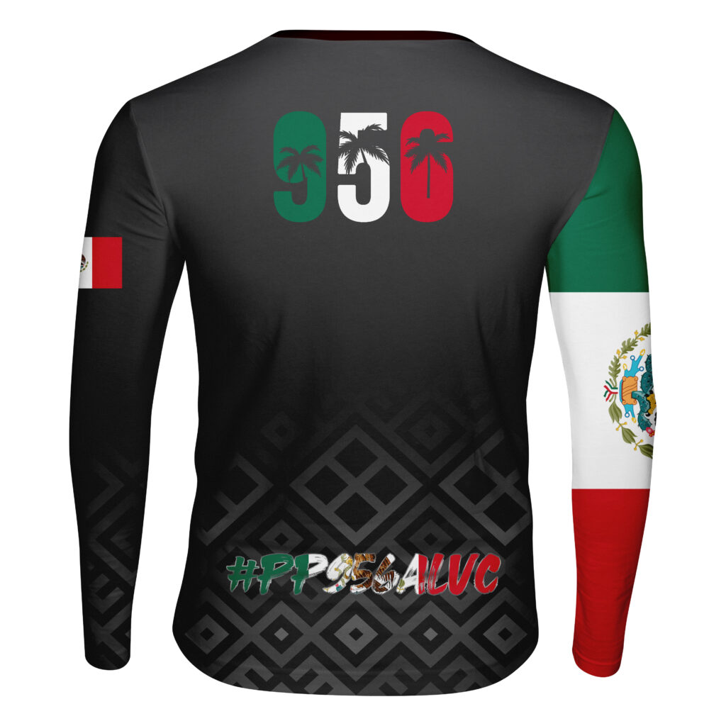 Playera Jersey Negra Bandera De México Escudo Águila