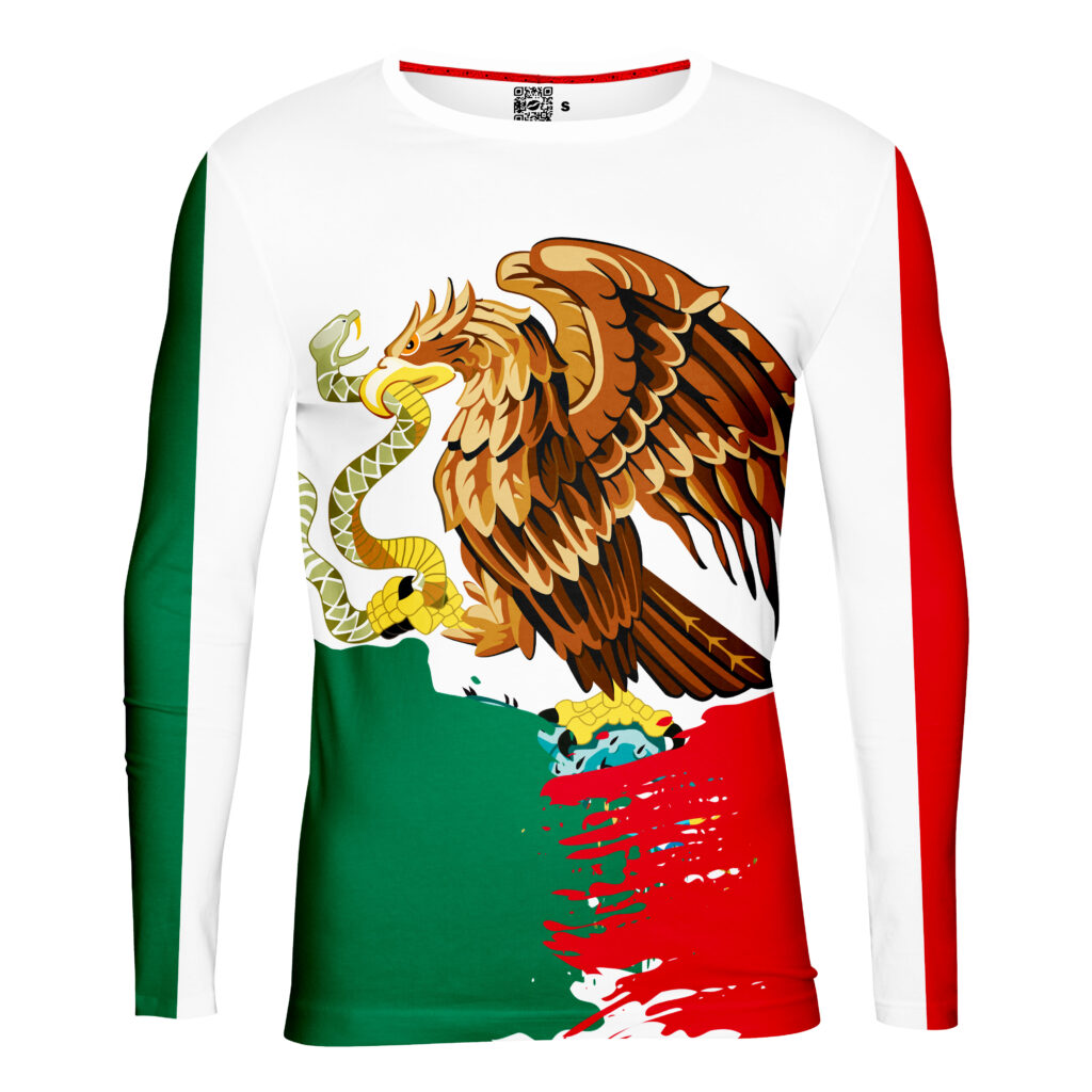Playera Jersey Bandera México Águila Verde Blanco Y Rojo
