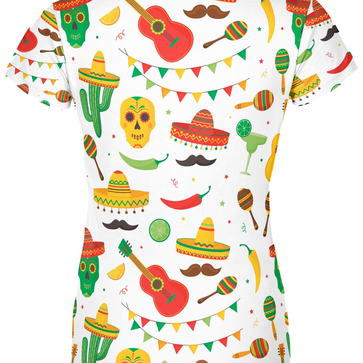 Playera Full Print Dama fiestas mexicanas